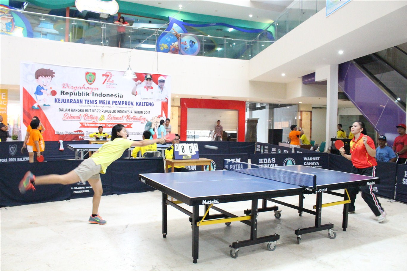 Dinas Perkimtan Provinsi Kalteng Gelar Kejuaran Tenis Meja Beregu Antar