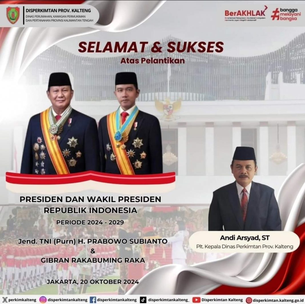 Presiden dan Wakil Presiden Tahun 2024 – 2029 | DINAS PERUMAHAN, KAWASAN PERMUKIMAN DAN PERTANAHAN