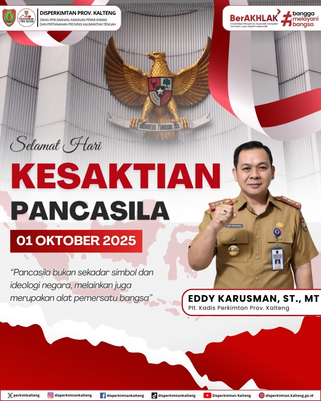 Ucapan Selamat Hari Kesaktian Pancasila Dari Dinas Perkimtan Prov. Kalteng | DINAS PERUMAHAN ...